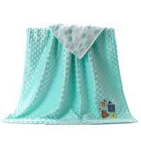 China 30x40 2 Ply Double Blanket Minky Breathable Summer Cotton Blankets for sale