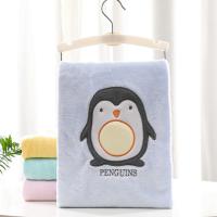 China Microfiber Soft Newborn Blanket Breathable Embroidery Super Soft Fleece Throw Blanket for sale