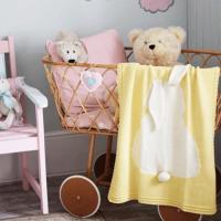 China Customized Washable Soft Newborn Blanket 30x40in Sofa Knitted Cotton Blankets for sale