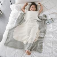 China Customized Washable Soft Newborn Blanket 30x40in Sofa Knitted Cotton Blankets for sale