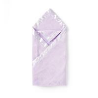 China 30X40 Purple Fleece Blanket Polyester Baby Satin Trim Throw Blanket for sale
