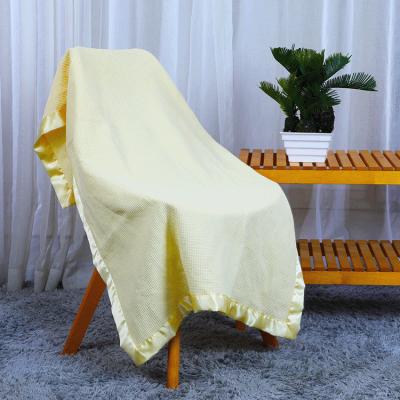 China 100 Percent Cotton Thermal Blanket Breathable 30x40 Soft Waffle Blanket for sale