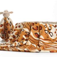 China Lovey Fleece Security Blanket Unisex Snuggle Baby Plush Security Blanket for sale