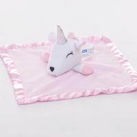 China Kids Unicorn Fleece Security Blanket Snuggler Polyester Stuffed Animal Blanket for sale