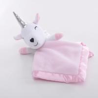 China Kids Unicorn Fleece Security Blanket Snuggler Polyester Stuffed Animal Blanket for sale