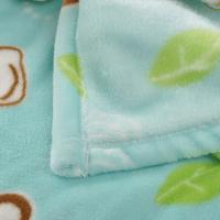 China Printing Flannel Fabric Blanket Fluffy Soft Koala Fleece Blanket for sale