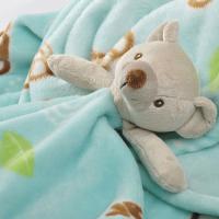 China Printing Flannel Fabric Blanket Fluffy Soft Koala Fleece Blanket for sale