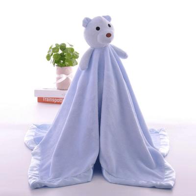 China Newborn Soft Lovey Blanket Lovie Baby 36x36 Soft Security Blanket for sale