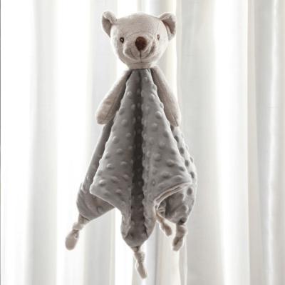 China Baby Cozy Fleece Security Blanket Plush Lovey Minky Dot Blanket for sale