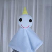 China Stuffed Blue Minky Dot Blanket Baby Taggy Soft Plush Blanket for sale