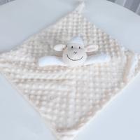 China Baby Yellow 16x16 Animal Security Blanket Lamb Soft Bunny Blanket for sale
