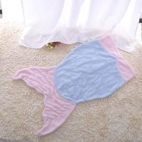 China Mermaid Tail Animal Tail Blanket Customized Double Sided Polyester Cozy Fleece Blanket for sale