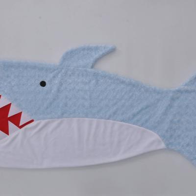 China Soft PV Fleece Wrapping Cover Animal Tail Blanket With Colorful Fish Scale Tail for sale