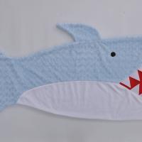China Soft PV Fleece Wrapping Cover Animal Tail Blanket With Colorful Fish Scale Tail for sale