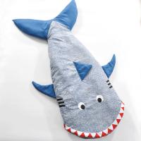 China Animal Shark Plush Sleeping Bag Type Blanket Fun Fin Breathable Knit for sale
