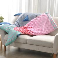China Cozy Comfortable Mermaid Tail Fleece Blanket Soft Animal Sleeping Bag Blanket for sale