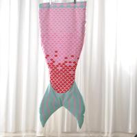 China Cozy Comfortable Mermaid Tail Fleece Blanket Soft Animal Sleeping Bag Blanket for sale