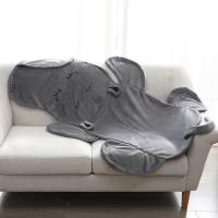 China Skin Friendly Animal Tail Blanket Comfortable Kids Cosy Fleece Blanket for sale