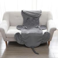 China Skin Friendly Animal Tail Blanket Comfortable Kids Cosy Fleece Blanket for sale