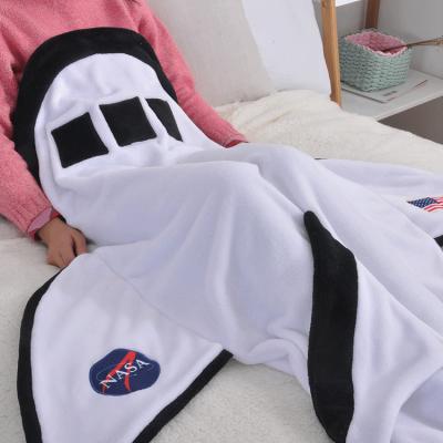 China Fleece Spacesheep Weighted Blanket Rocket Breathable Super Soft Plush Blanket for sale