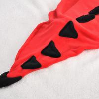 China Knit Animal Tail Blanket Customized Cozy Double Sided Fleece Blanket for sale