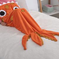 China Machine Washable Fleece Mermaid Tail Blanket Kids Fun Cosy Fleece Blanket for sale