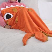 China Machine Washable Fleece Mermaid Tail Blanket Kids Fun Cosy Fleece Blanket for sale