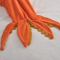 China Machine Washable Fleece Mermaid Tail Blanket Kids Fun Cosy Fleece Blanket for sale