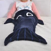China Soft Cuddly Animal Tail Blanket Kids Wearable Flano Cozy Plush Fleece Blanket for sale