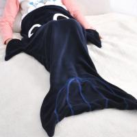China Soft Cuddly Animal Tail Blanket Kids Wearable Flano Cozy Plush Fleece Blanket for sale