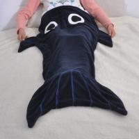 China Soft Cuddly Animal Tail Blanket Kids Wearable Flano Cozy Plush Fleece Blanket for sale