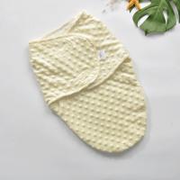 China Polyester Soft Cotton Swaddle Blanket Baby Swaddle Wrap Fade Resistant for sale