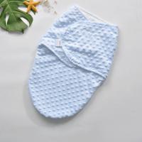China Polyester Minky Dot Fleece Swaddle Blanket Cotton 2 Ply Newborn Babies Sleep Sack Wrap for sale