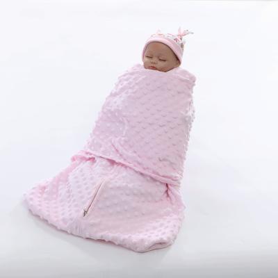 China Polyester Bubble Swaddle Wearable Blanket Newborn Sleepsack Swaddle Blanket for sale