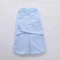 China Polyester Minky Fleece Swaddle Blanket Newborn Baby Sleep Sack Swaddle Wrap for sale