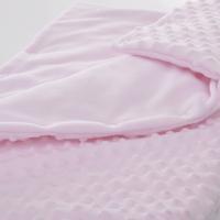 China Newborn Baby Fleece Swaddle Blanket Fade Resistant Thick Warm Fleece Wrap for sale