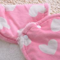 China Newborn Boys Fleece Swaddle Blanket Girls 65X75cm Plush Receiving Blanket for sale