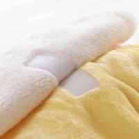 China Boys Girls Flannel Swaddle Wrap Blanket Sherpa Cute Plush Swaddle Wrap for sale