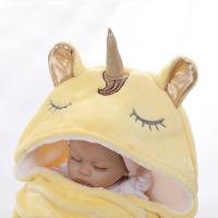 China Boys Girls Flannel Swaddle Wrap Blanket Sherpa Cute Plush Swaddle Wrap for sale