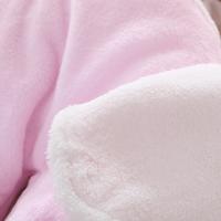 China 100 Polyester Fleece Swaddle Blanket Thick Warm 65X75cm Newborn Swaddle Blanket for sale