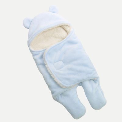China Ultra Soft Swaddle Receiving Blanket 0-3 Months 65X75cm New Born Sleeping Bag for sale