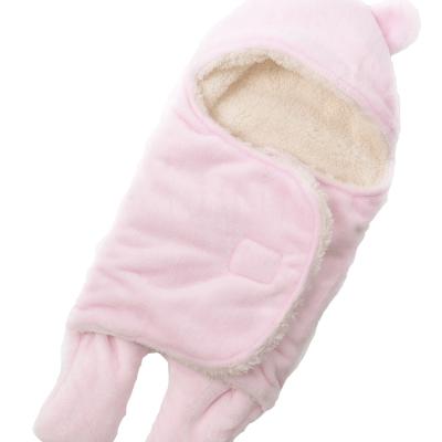 China Small 0-3 Months Fleece Swaddle Blanket 100 Polyester Swaddle Blanket Baby Girl for sale