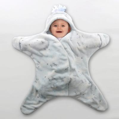 China Adjustable Fleece Swaddle Blanket Ultra Soft Customized Polyester Wrap Swaddle Blanket for sale