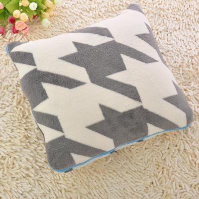 China Cozy Foldable Blanket Pillow Premium Lightweight 2 In 1 Soft Travel Blanket for sale