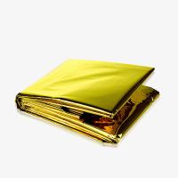 China Foil Emergency Relief Blanket Mylar Thermal Homeless Care Poncho Blanket Waterproof for sale