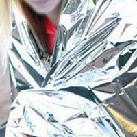 China Outdoors Emergency Relief Blanket Silver Safe Mylar Thermal Blanket for sale