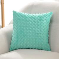 China Cozy Square Throw Pillow Covers 18x18 Minky Bubble Couch Pillow Covers for sale