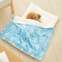 China Cat Warm Pet Blanket Knit Flannel Breathable Super Soft Pet Blanket for sale