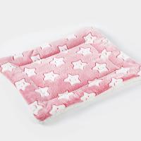 China Machine Washable Pet Print Blankets Fluffy Fade Resistant Dog Mat Cover for sale