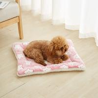 China Machine Washable Pet Print Blankets Fluffy Fade Resistant Dog Mat Cover for sale